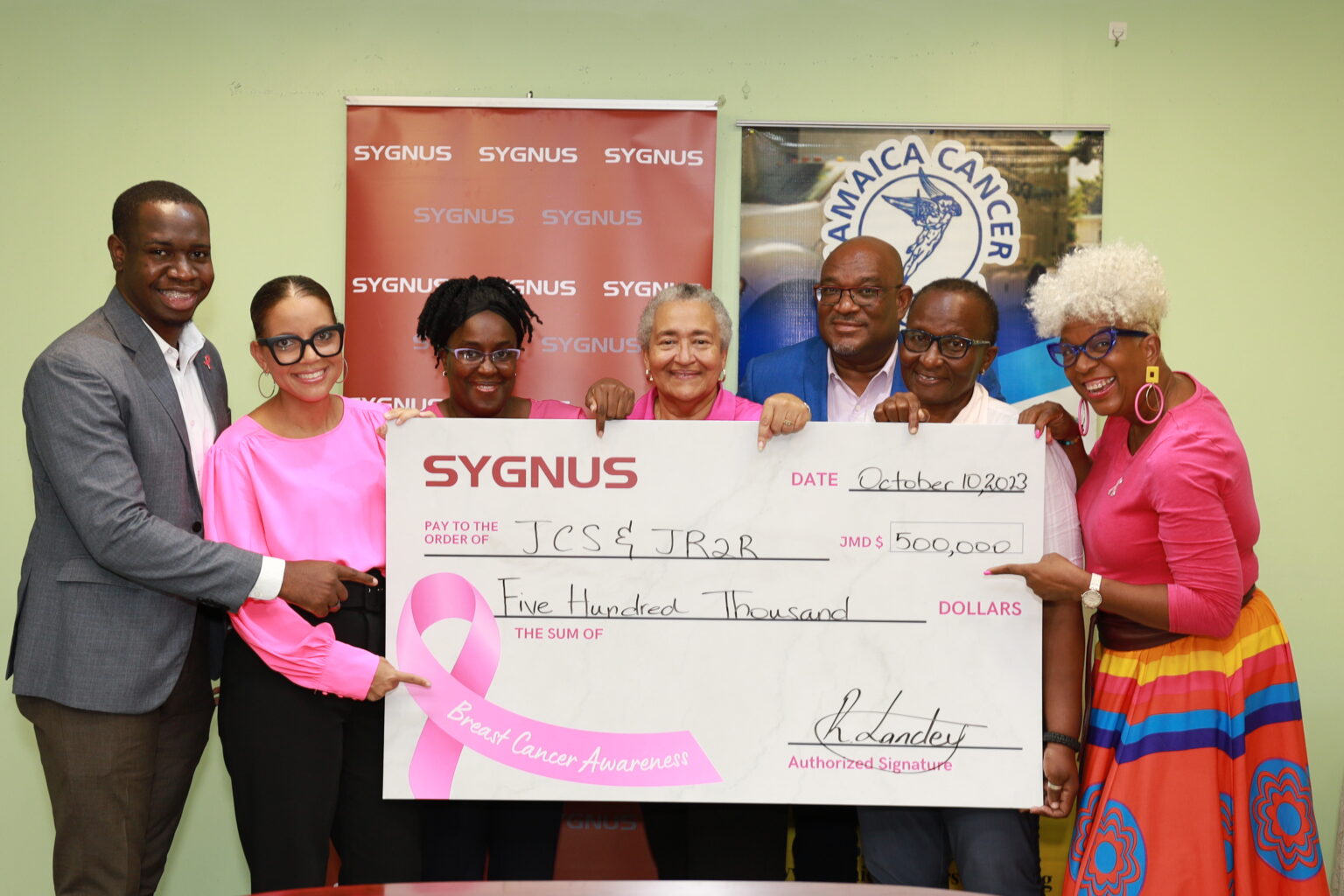 SYGNUS STANDS FIRM IN ITS SUPPORT OF THE FIGHT AGAINST BREAST CANCER ...