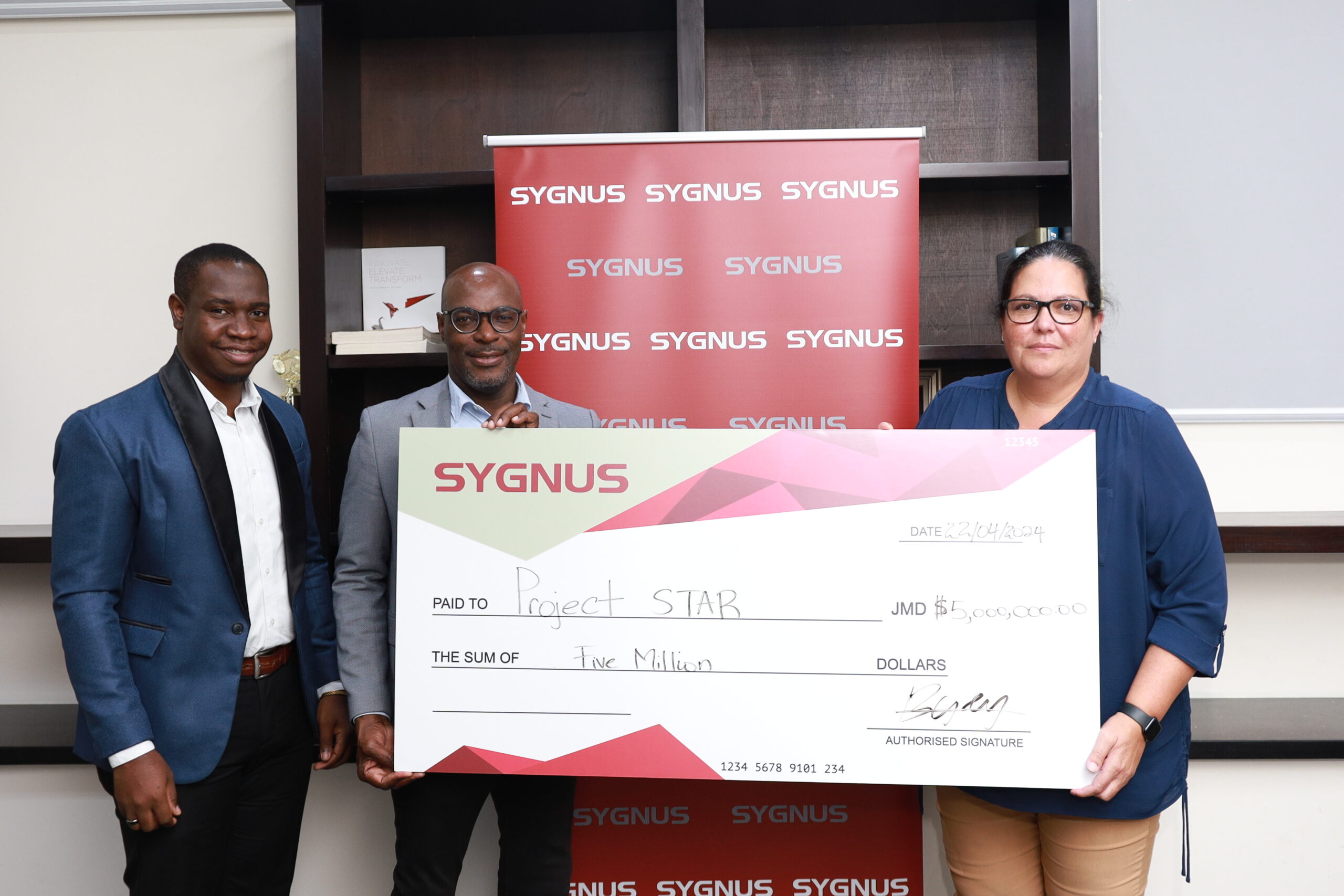 SYGNUS PARTNERS WITH PROJECT STAR, DONATING J$5 MILLION TO DRIVE SOCIAL ...